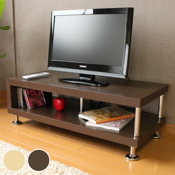 サイズ約 幅90×奥行39.5×高さ30.5（cm）重量約 12.2kg内容量1台材質プリント化粧繊維板、クロームメッキ種類ナチュラル、ダークブラウン生産国台湾製天板耐荷重約20kg適応テレビサイズ20型〜32V型組立状態組立品区分返品・キ...