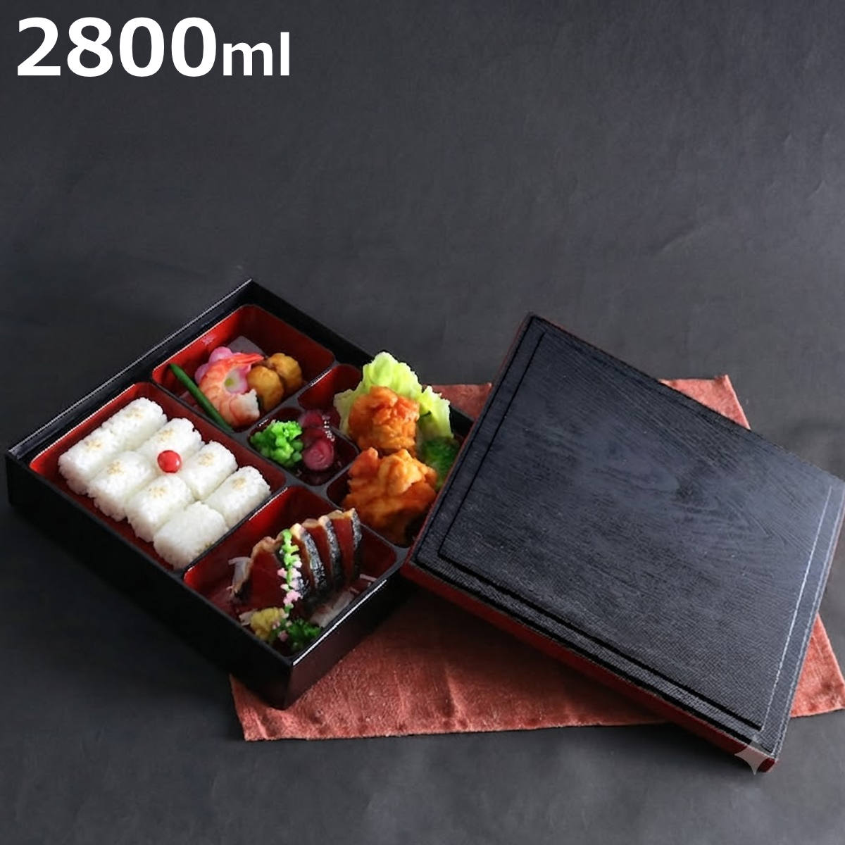 サイズ約 幅26×奥行26×高さ6（cm）容量約 2800ml内容量1個材質ABS樹脂生産国日本製食器洗い乾燥機使用不可電子レンジ使用不可区分返品・キャンセル区分（小型商品）ギフトラッピングページを見る●お正月やお花見、運動会などにピッタリ...