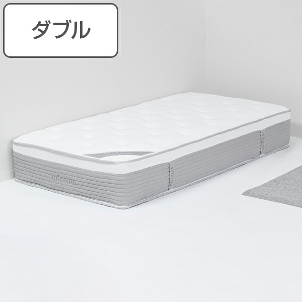 サイズ約 幅140×長さ197×高さ30（cm）内容量ダブルサイズ：1台材質表生地（ニット・PET100％）、PET樹脂綿、プロファイルウレタンフォーム、不織布、フェルト、ポケットコイル線経（2.0mm・高さ9cm）、ポケットコイル（中央2...