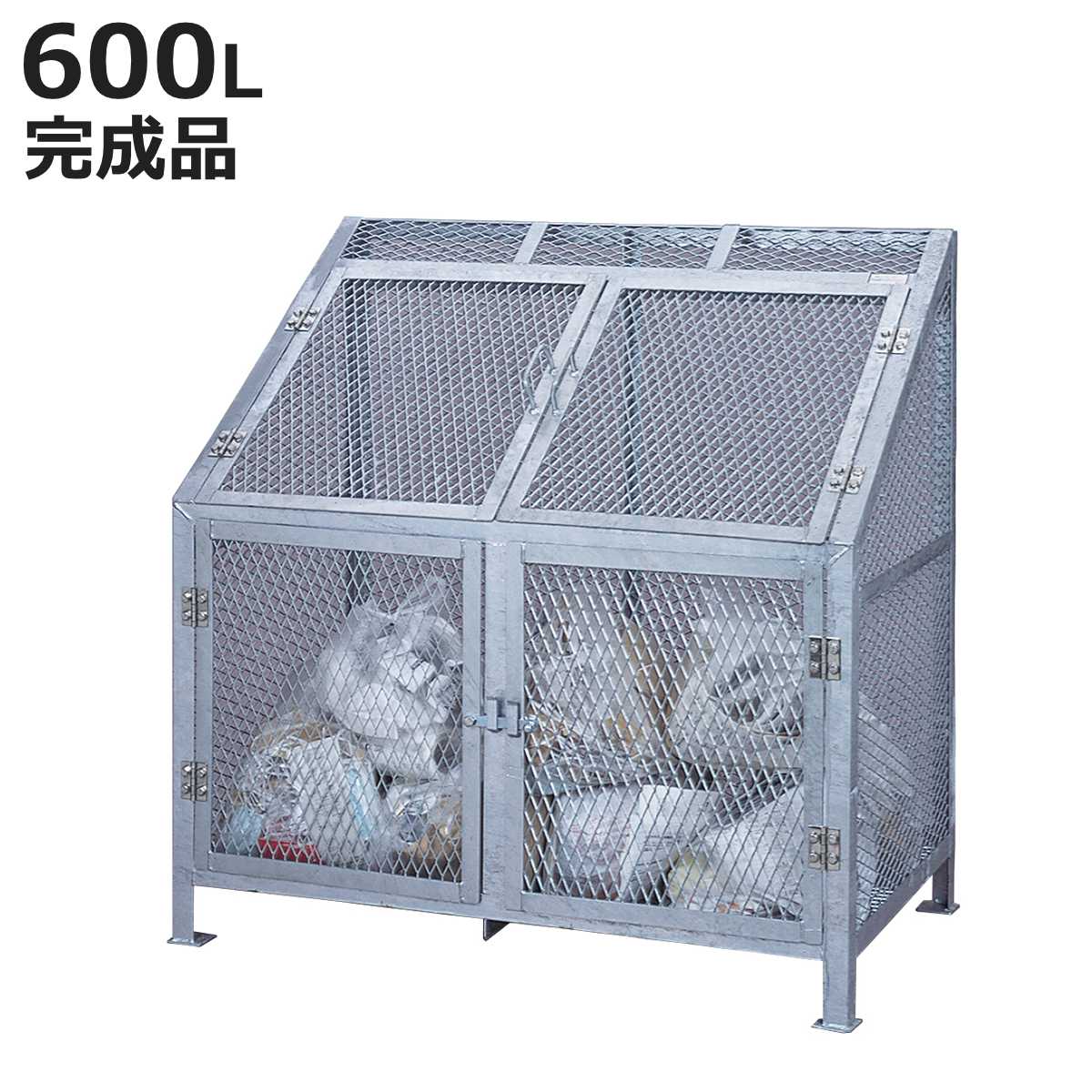 サイズ約 幅120×奥行70×高さ120（cm）重量約 64kg容量約 600L内容量1台材質スチール（溶融亜鉛メッキ）生産国日本製組立状態完成品区分返品・キャンセル区分（不可）●45Lのゴミ袋を約13袋収納できる大容量のダストボックスです...