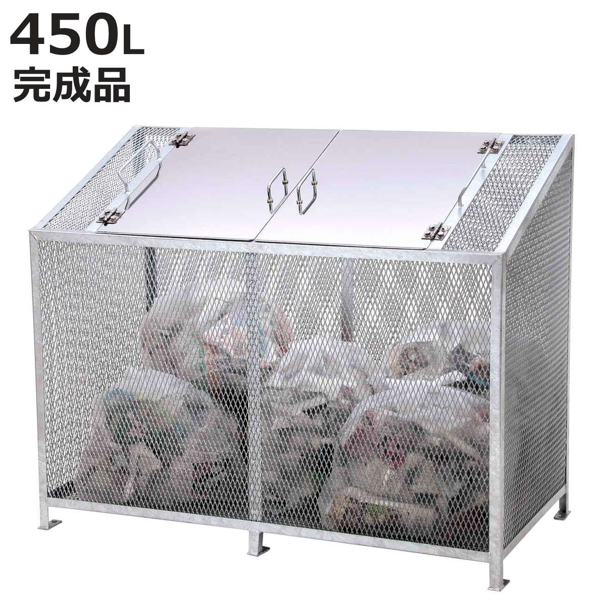 サイズ約 幅120×奥行60.5×高さ96（cm）重量約 36kg容量約 450L内容量1台材質本体：スチール扉：SUS430生産国日本製組立状態完成品備考L型脚仕様容量目安：45Lゴミ袋×約 10個区分返品・キャンセル区分（不可）●犬・猫...