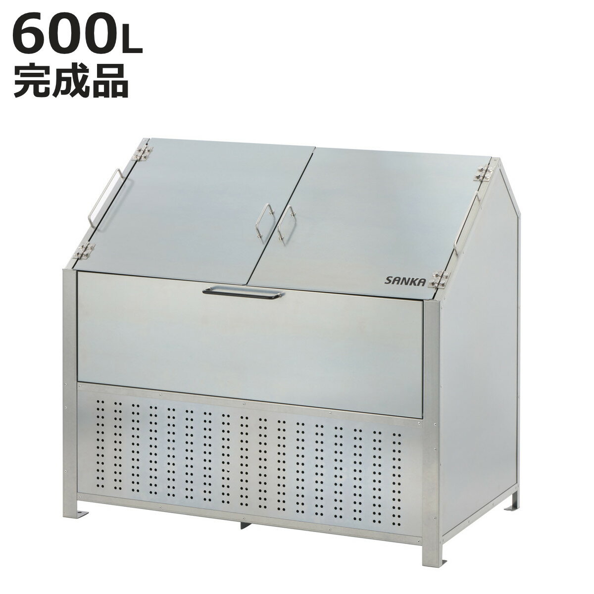 サイズ約 幅120×奥行71.5×高さ111（cm）重量約 46kg容量約 600L内容量1台材質本体・扉：高耐食溶融めっき鋼板金具・ネジ：ステンレス、アルミハンドル：ステンレス（SUS304）ハンドルゴム：ポリ塩化ビニル生産国日本製組立状...