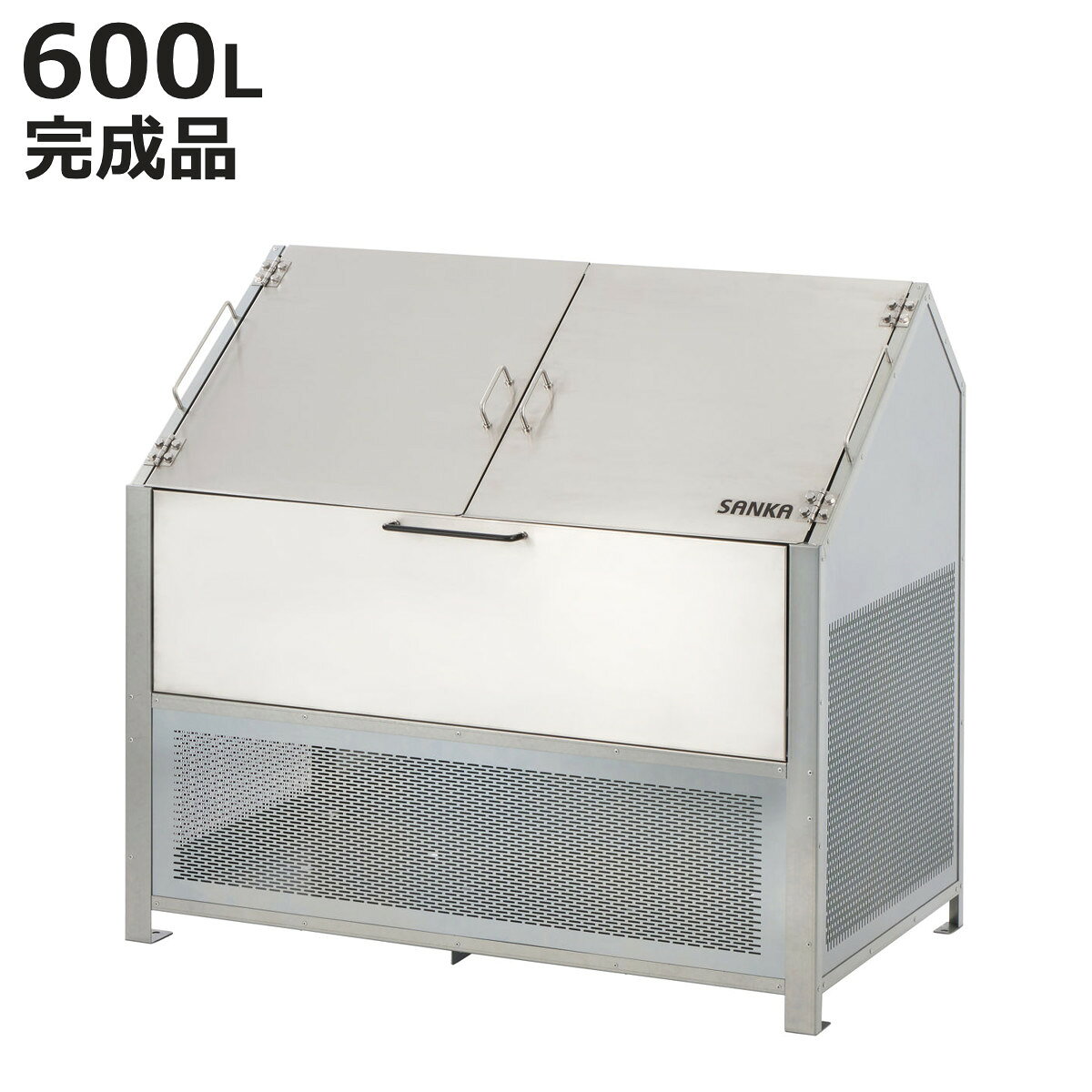 サイズ約 幅120×奥行71.5×高さ111（cm）重量約 44kg容量約 600L内容量1台材質本体：高耐食溶融めっき鋼板金具・ネジ：ステンレス、アルミ扉・ハンドル：ステンレス（SUS304）ハンドルゴム：ポリ塩化ビニル生産国日本製組立状...