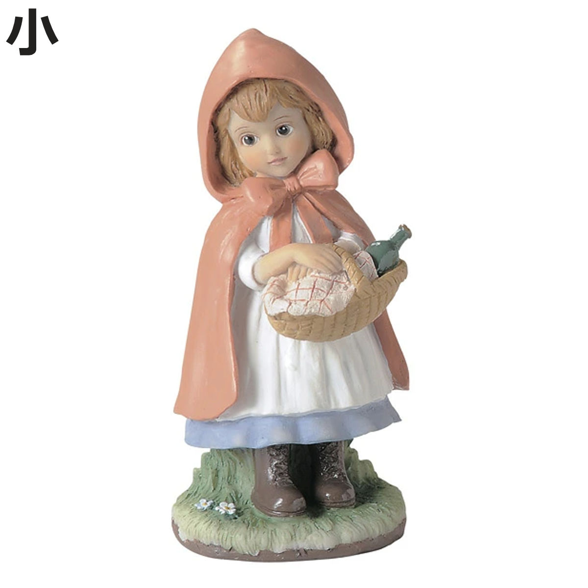 サイズ約 幅7×奥行6.5×高さ13（cm）内容量1個材質レジン区分返品・キャンセル区分（小型商品）ギフトラッピングページを見る●赤ずきんちゃんがおつかいをしている、かわいらしいガーデンオーナメントです。●同じ商品の大きいサイズもございます...