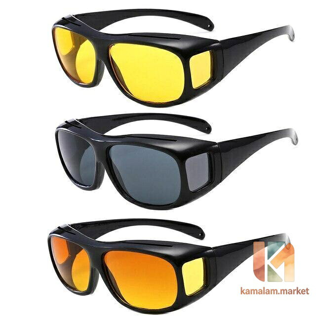 ナイトビジョンサングラスカーナイトドライビングドライバーゴーグルユニセックスサングラスUVプロテクションサングラス 色 : Glasses_clip_1 black brown 特徴: 真新しい高品質。 運転中に道路や道路標識を取り除くため...