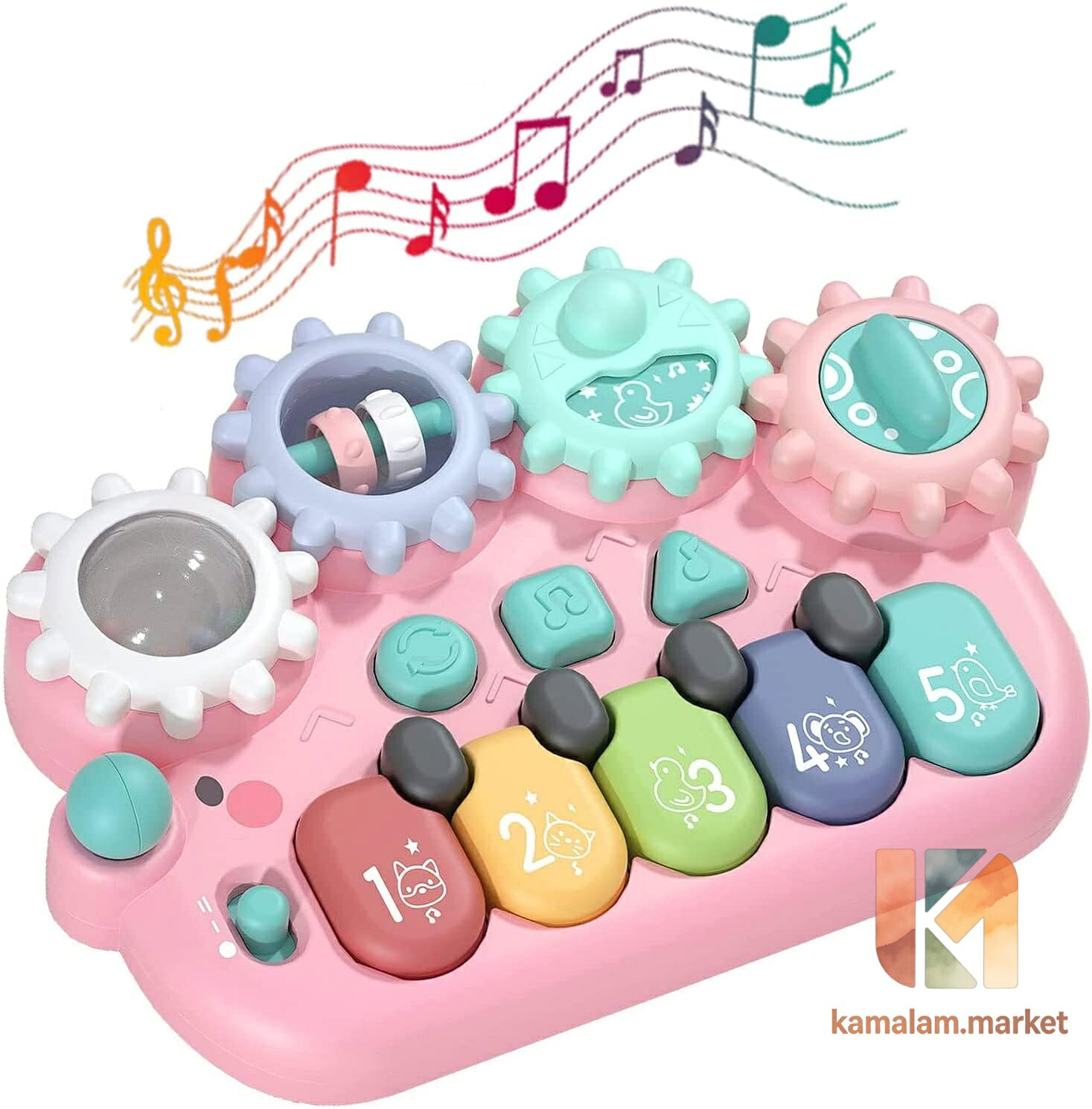 ピアノおもちゃ 多機能 ハリネズミ キッズ キーボード おもちゃ 赤ちゃん 楽器 音と光 5種類動物音 13曲 子供おもちゃ 知育玩具 指先訓