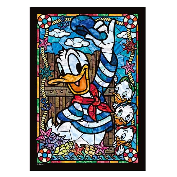 テンヨー(Tenyo) 【日本製】 266ピース ぎゅっとシリーズ ジグソーパズル ドナルドダック ステンドアート (18.2x25.7cm) DSG-266-954 サービスカード付きブランドテンヨー(Tenyo)色ドナルドダックモデルD...
