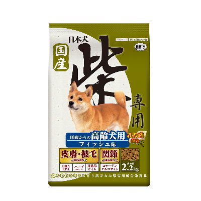 日本独特の風土で生まれ育った伝統ある日本犬。 その日本犬の中で代表的な柴犬にとって必要な栄養素を満たすために開発されたフードです 柴の特性に特化した専用フード、日本の中でも飼育頭数が多い"柴"のための総合栄養食。 DHA・EPA、ハーブ（カ...