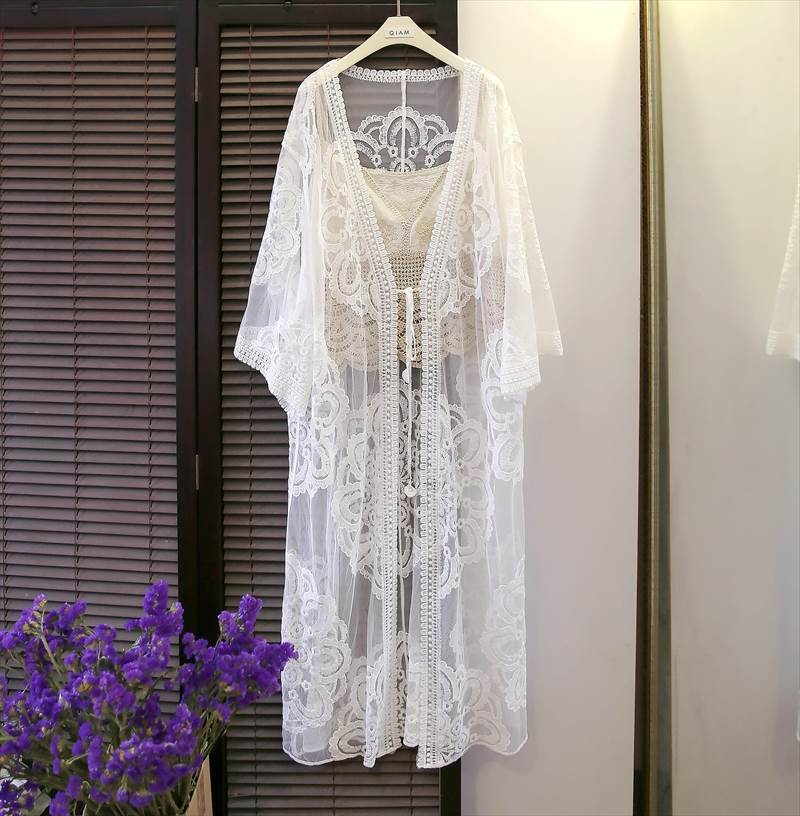 重ね着スタイルがかわいいレースカーディガンですガーリーな印象になりますよ色展開 ホワイトサイズ フリーサイズサイズ(cm)フリーサイズ /着丈 122 /バスト 115 /袖丈 42 《商品について》※当ショップは海外からのノーブランド商品...