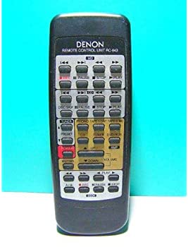 【中古】デノン オーディオリモコン RC-843【メーカー名】デノン【メーカー型番】RC-843【ブランド名】デノン(Denon)商品画像はイメージです。中古という特性上、使用に影響ない程度の使用感・経年劣化（傷、汚れなど）がある場合がござ...