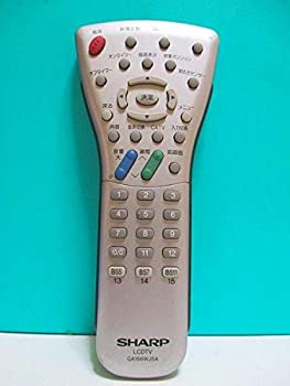【中古】シャープ LCDTVリモコン GA166WJSA【メーカー名】シャープ【メーカー型番】GA166WJSA【ブランド名】シャープ(SHARP)商品画像はイメージです。中古という特性上、使用に影響ない程度の使用感・経年劣化（傷、汚れなど...