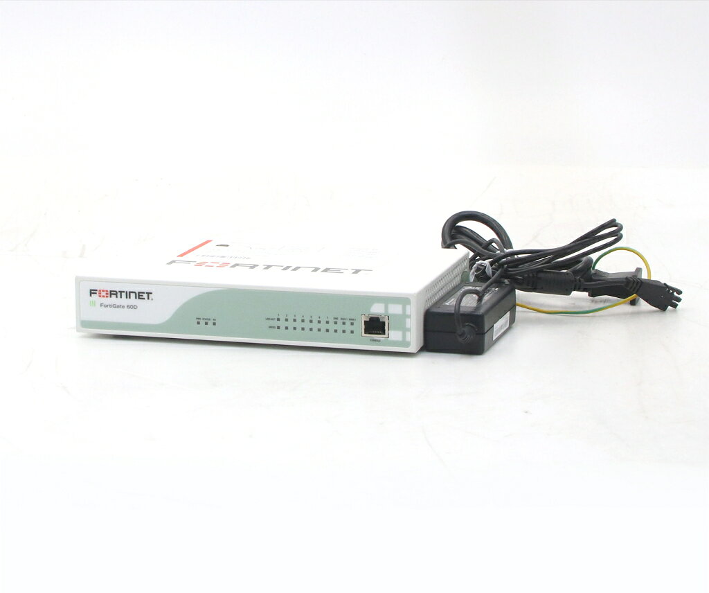 商品情報 No.56c251997メーカーFortinet商品名 型番・型名FortiGate 60D仕様■基本スペック　・FortiOS Ver.5.0，build0292，140801(GA Patch 9)　・設定初期化済　・各種ライ...