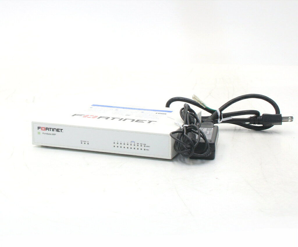 商品情報 No.56c252726メーカーFortinet商品名 型番・型名FortiGate 60F仕様■基本スペック　・OSが消えているためライセンス不明　・設定初期化済状態・動作状況■動作：中古動作品外観■汚れ　・外装汚れ若干有り。■...