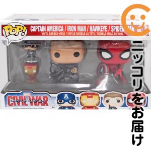 フィギュア シビル・ウォー/キャプテン・アメリカ 4パック 「シビル・ウォー/キャプテン・アメリカ」 POP! Marvel Series コミコンインターナショナル2016&原宿コミコン2016&トイサピエンス限定【10日以内発送】 心が...