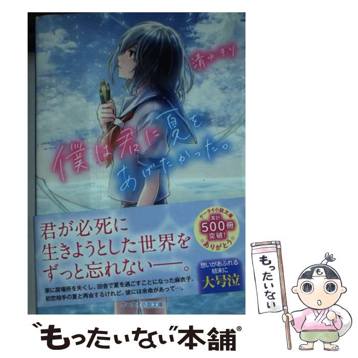 著者：清水きり出版社：スターツ出版サイズ：文庫ISBN-10：4813704964ISBN-13：9784813704966■こちらの商品もオススメです ● きらめきのライオンボーイ 10 / 槙 ようこ / 集英社 [コミック] ● 3年...