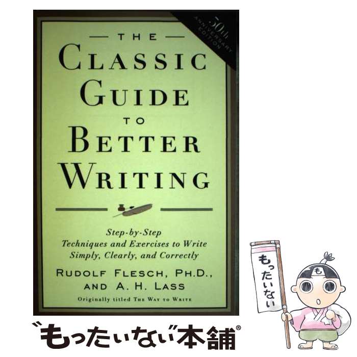 著者：Rudolf Flesch出版社：Collins Referenceサイズ：ペーパーバックISBN-10：0062730487ISBN-13：9780062730480■通常24時間以内に出荷可能です。※繁忙期やセール等、ご注文数が多...