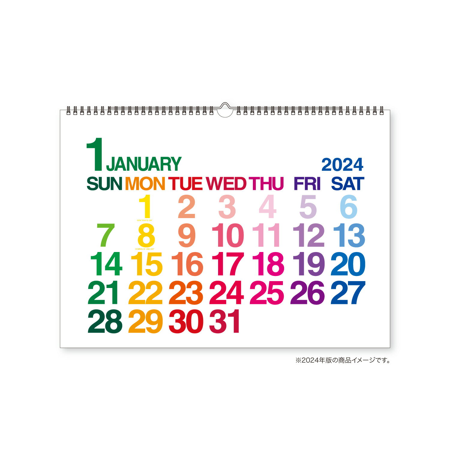 ダブルリングタイプで、壁にかけてお使いいただけます。サイズ：310×417×9