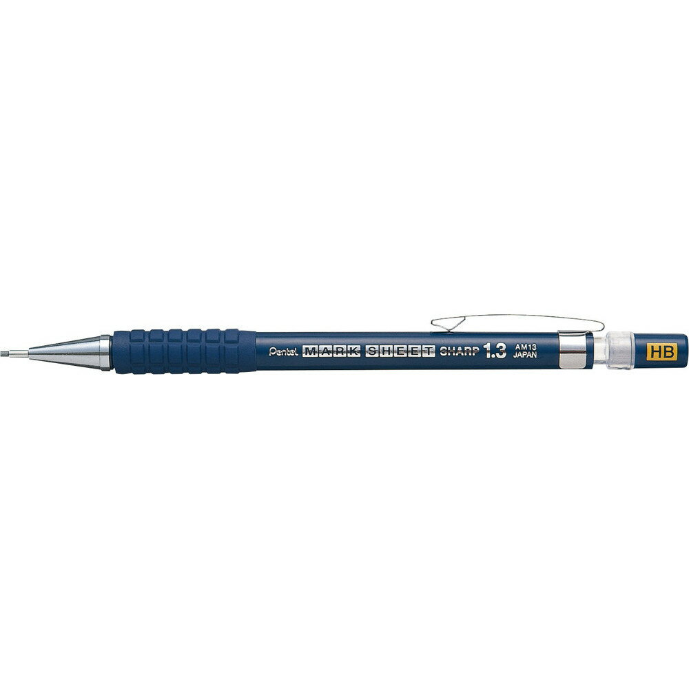 サイズ(mm)：12×8×140鉛筆の書き味そのままの芯径1.3。紙への定着がよく、OMR（光学式マーク読み取り装置）での読み取り性に優れます。材質/先金：真鍮　軸・ノック：再生ABS　グリップ：シリコンゴム　クリップ：ステンレス