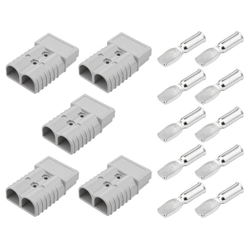 Leehitech アンダーソンコネクター 600V バッテリークイックコネクター 配線接続 12V-36V バッテリー端子 配線コネクター 電源プラグ 6~12AWGワイヤーに適用 平型端子