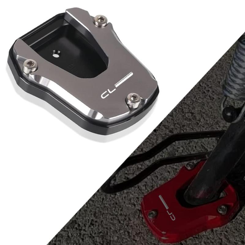 For CL250 CL500 CL250 500 2022 2023モーターサイクルCNCサイドスタンド倍率拡張スタンドキックスタンドアンプサイドスタンド延長パッド cl250 cl500サイドスタンドエクステンション引伸機プレートパ10...