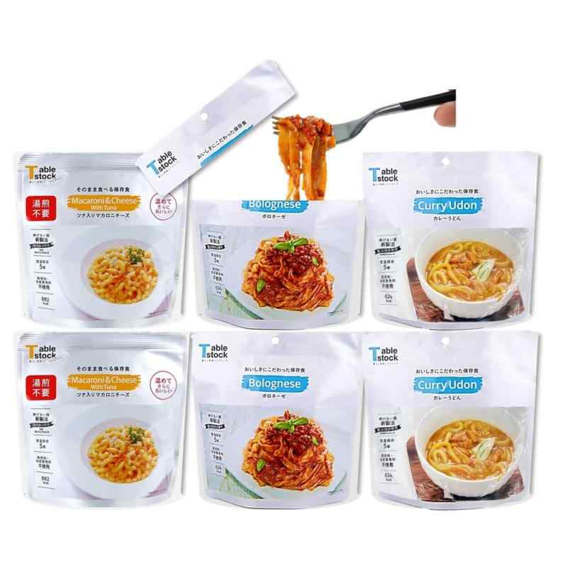 防災 備蓄 常備食 ローリング ストック Tablestock テーブルストック 非常食 保存食 (3種×各2）【B】（6食入）最長5年保存賞味期限は製造から5年となります。ただし、出荷時期の関係上、賞味期限が5年を切るものが含まれているこ...