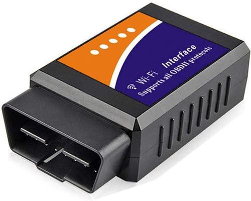 Runbod OBD2 診断機 OBD2 スキャンツール V1.5 Wi-Fi 自動車 故障診断機 iPhon-e-IOS/Androidに適用 OBD2定義範囲内の車種に対応 設置簡単車のECU情報をアプリでチェック ＊Bluetooth...