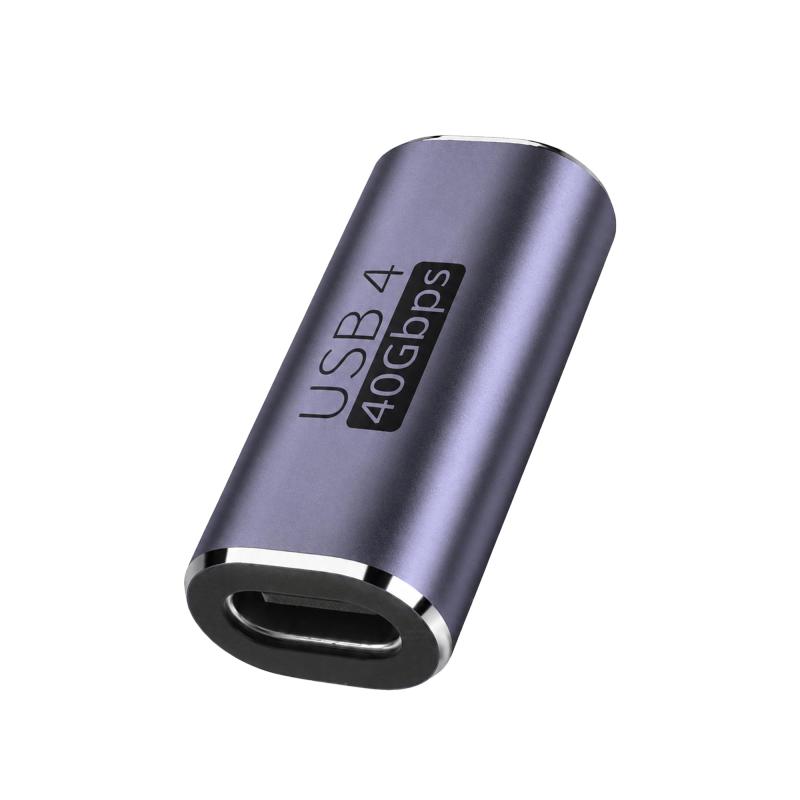 USB C 中継アダプタ メス to メス POTRRCIUSUER【40Gbps高速データ転送&amp;100W/5A急速充電&amp; 8K@60Hz映像出力】タイプ USB-C Type C 延長コネクタ USB4メス 延長コード T...
