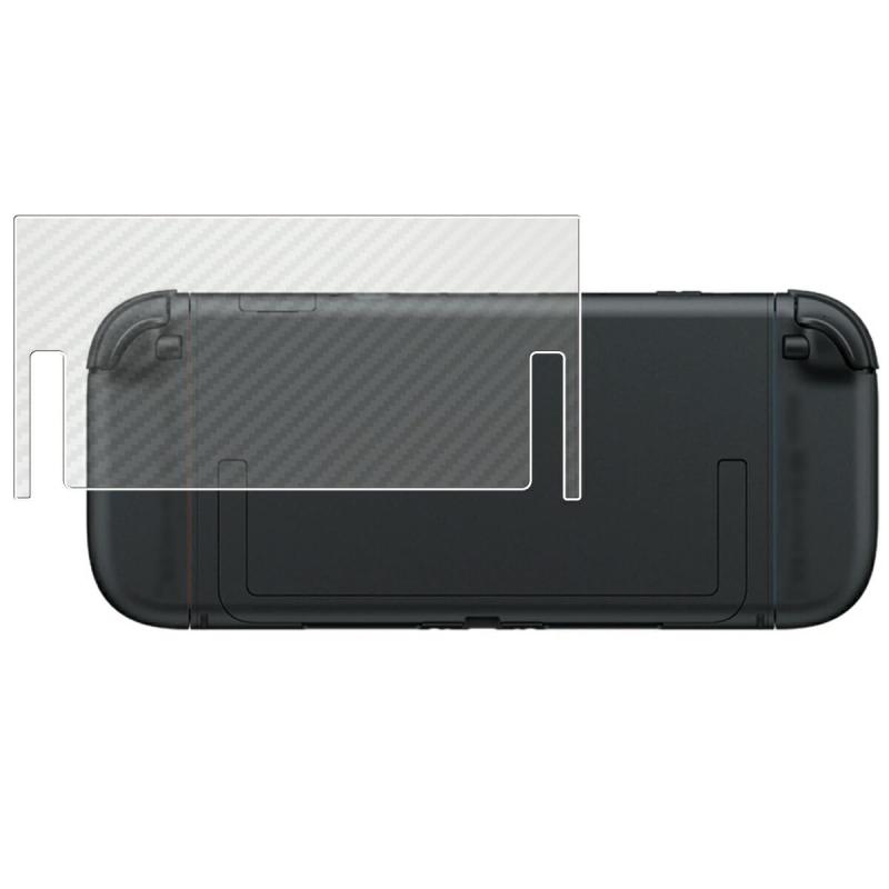ClearView Switch 2用 [カーボン調 クリア] 背面 保護 フィルム 日本製ゲーム機本体の背面をカーボン調のフィルムでおしゃれに傷防止フィルム表面のハードコート層によりゲーム機本体のフラットな面をきれいな状態に保ちます。気泡...