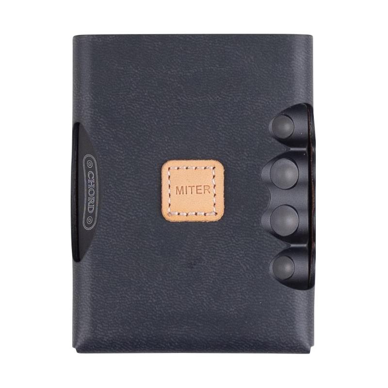 MITERケース Chord Mojo 2 用 ハンドメイド人工皮革ケースブラック(イタリアPU Leather) Case Cover for mojo2 Black手作りMITER PUレザーケース Chord Mojo 2用内側スチー...
