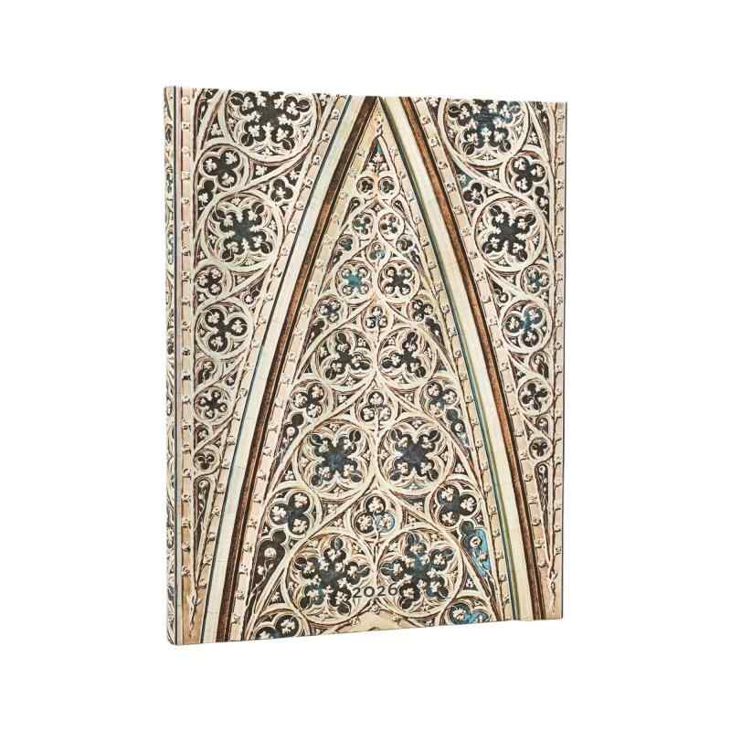 Paperblanks/ペーパーブランクス 2026年度 英語版ダイアリー ハードカバー Vault of the Milan Cathedral ウルトラ DE0803-4英語版ダイアリー