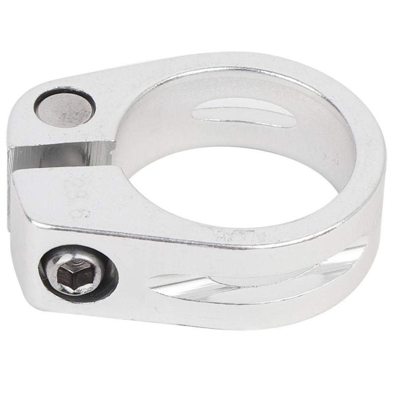 Keenso 自転車クランプ 28.6mm 高強度 アルミ合金 パイプクランプ バイクパイプ クランプ ボルト タイプ 排気パイプ バンドクランプ 自転車シートポストクランプ(シルバー)【アルミニウム合金素材】この自転車用クランプは、軽量で...
