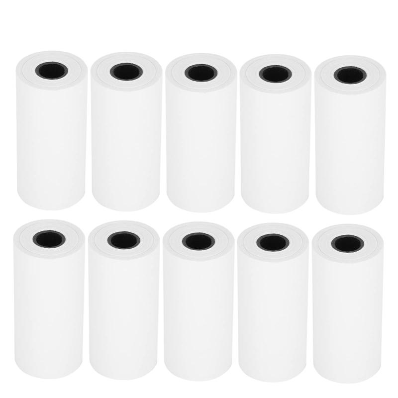 プリンター用紙 ペーパーロール 10巻 透明熱粘着紙 55mm X 600mm ミニサーマルポケットフォトプリンター用 学校 工芸 学生用ツール【商品詳細】 サイズ：幅55mm×600mm、長さ6m。耐水性、耐油性、耐摩擦性。印刷内容 期間...