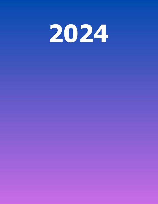 January - December 2024 Dated Monthly and Weekly Planner, Goal Setting, Habit Tracking, Daily Gratitude Practice, 8.5&qu...