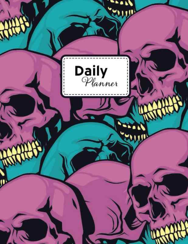 Skull Themed Daily Planner: 120 pages to plan your daily tasks