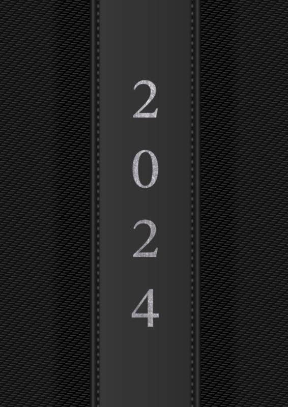 2024: Kalender 2024 buchkalender 1 tag 1 seite gross Tag mit Zeiteinteilung|12 monate von Januar bis Dezember (A4)