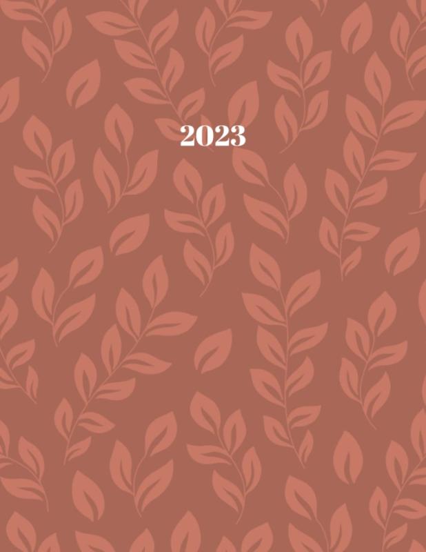 2023 Weekly and Monthly Planner: 2023 Planner for teens and adults with floral design | 8.5" x 11" Weekly and ...