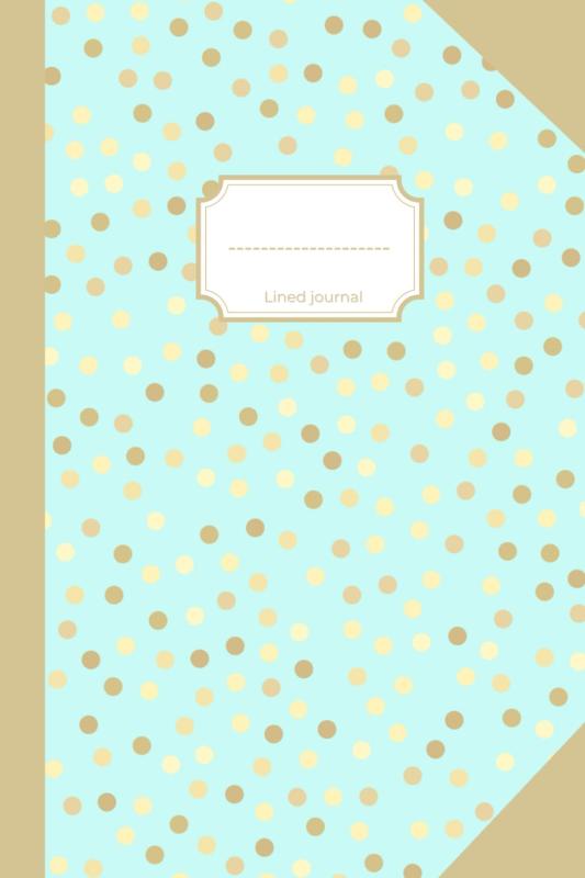 Lined Journal: Gold Spots Planner, Composition, Ruled Notebook, Stationery Supplies, Home Stationary, Write| Design Work...