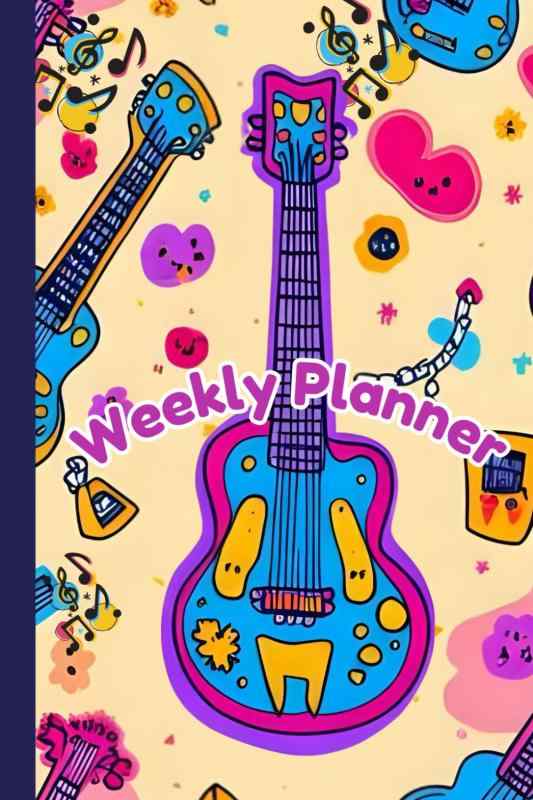 Weekly Planner: Guitars Cover | The Best Weekly Diary, Get things done, Day Planner, Goals journal, Reflection diary, pr...
