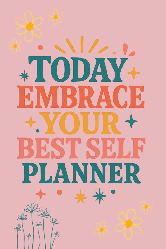 Today Embrace Your Best Self Planner: The Best Weekly Organiser, Get things done, Day Planner, Goals Journal, Reflection...