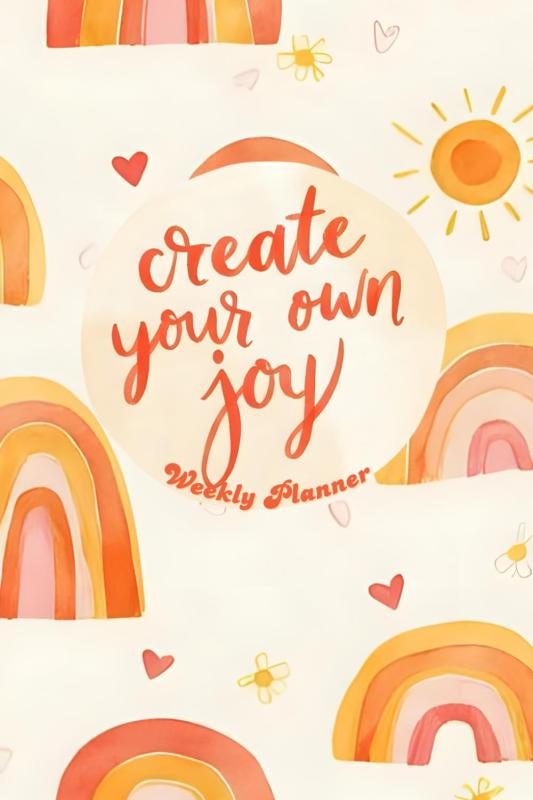Weekly Planner: Create Your Own Joy Motivational Design: The Best Weekly Diary, Get things done, Day Planner, Goals jour...