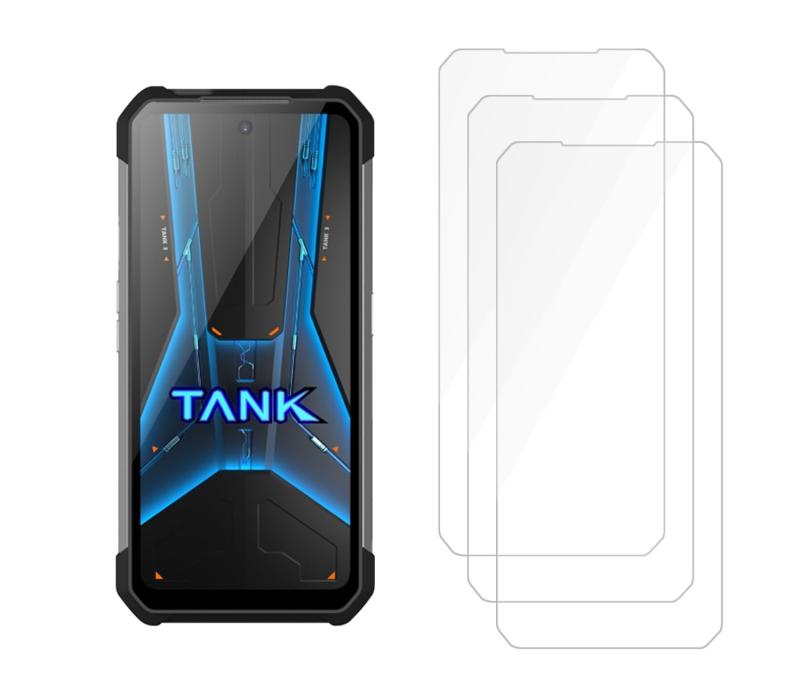SCDIYEER に適用される タイタンUnihertz TANK3pro強化膜HD耐傷つきUnihertz 8849 Tank3pro携帯電話膜強化ガラス戦車三世代TANK3涂膜保護膜を適用HD透明5H防爆ガラスの形状サイズは実機の型開き...