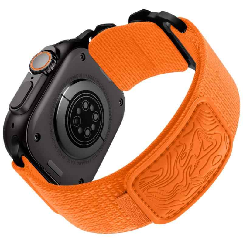 [Bandletic]apple用 watch バンド-ナイロン マジックテープ式 49/46/45/44mm Ultra3/2/1/Series11/10/9/8/7/6/5/4/SE3/SE2/SE 対応 アップルウォッチ スポーツ バ...