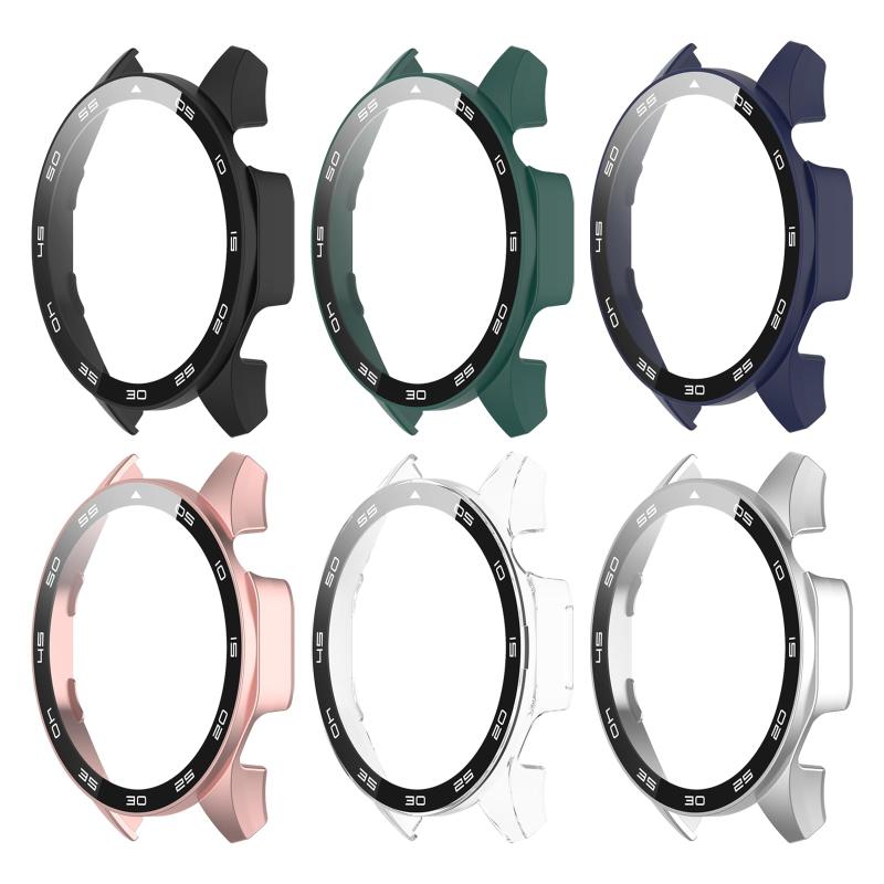 ［RuenTech］Huawei Watch GT 4 46mmと互換性のあるケース、スケールPC保護ケース ガラスディスプレイプロテクター付きスクラッチ耐性PCケースプロテクター (6色)【対応機種】：このケースは Huawei Watc...