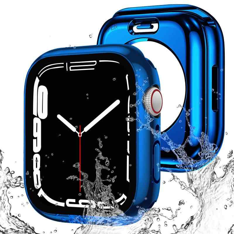 AMAPC for Apple Watch ケース 360度全面防水 バンド 水泳・スポーツ専用 ガラスフィルム 一体型 applewatch用 カバー 360フルボディ防水 アップルウォッチ ケース Apple Watch Series6...