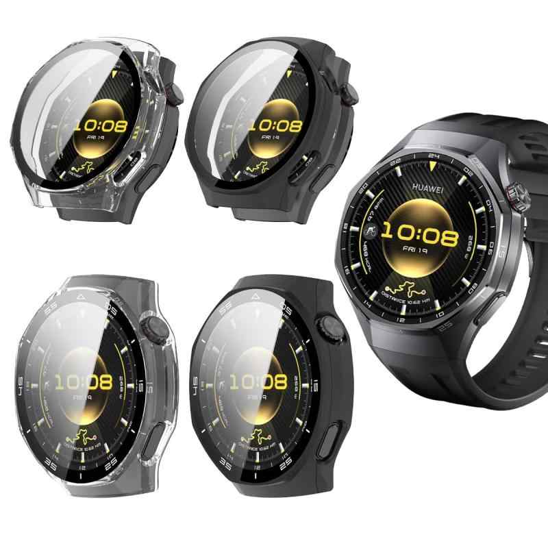 【2枚セット】For HUAWEI WATCH GT 6 Pro 46mm 対応 ケース【SUNZHXIN】PCゴム 一体型 反射低減 完全保護 疎水撥油 指紋防止 装着簡単 HUAWEI WATCH GT 6 Pro 46mm 用 ケース...