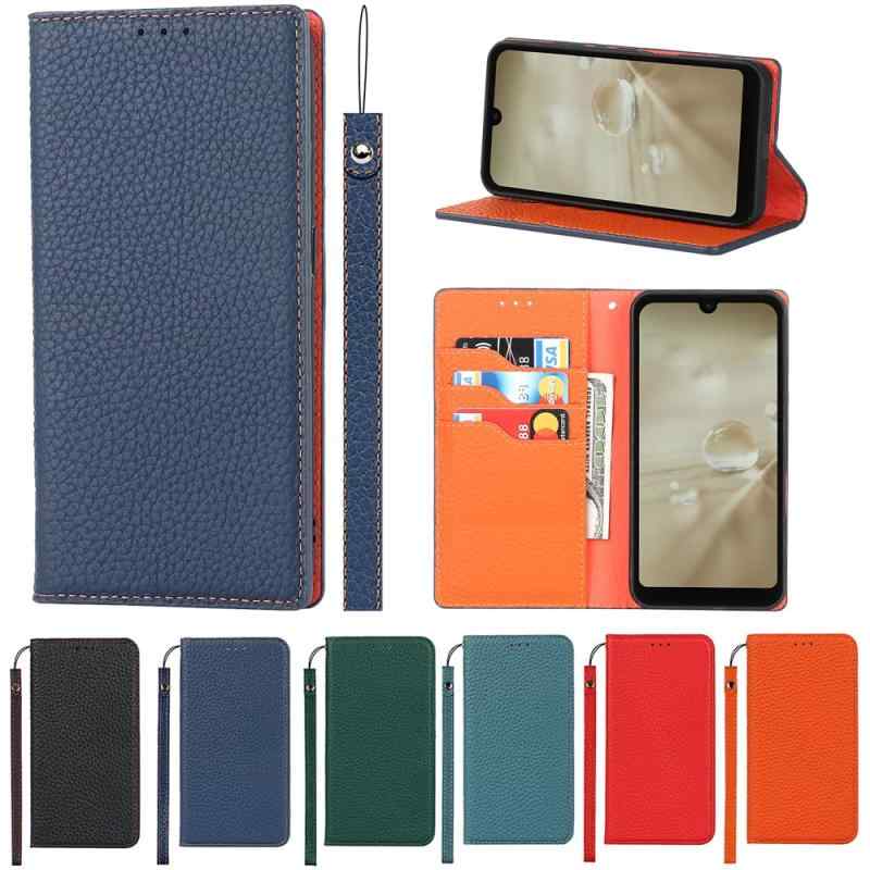 Eastwave for AQUOS wish2 SH-51C / wish SHG06 A104SH SH-M20 ケース 本革 牛革 for AQUOS wish 2 手帳型 カバー 柔らかい 本皮 スプラットホール付き スプラット同梱...