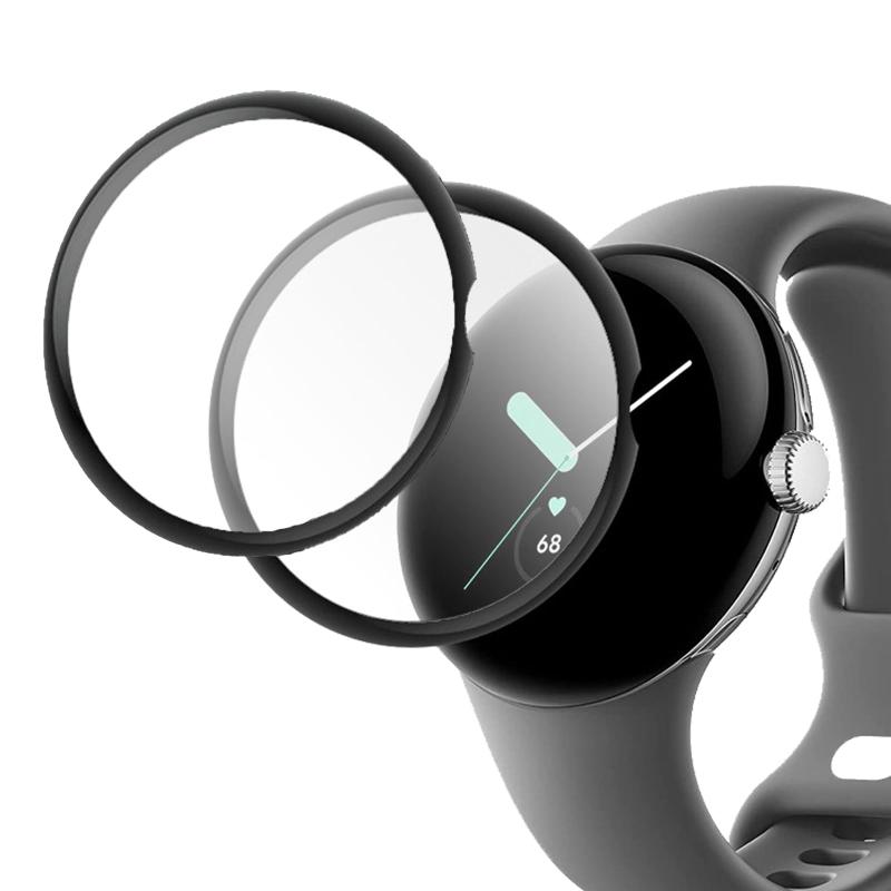 BUITFOU For Google Pixel Watch 41mm (2025/2024/2023/2022) 保護フィルム Pixel Watch 4/3/2/1 対応 PET複合材 3D曲面保護フィルム 高透過率液晶保護 キズ防止 ...
