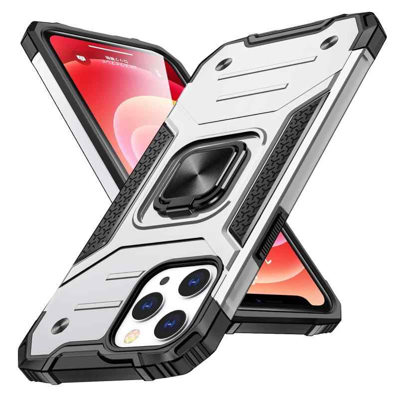 WACJOSD 対応 iphone 13 pro 用の ケース リング 耐衝撃 米軍MIL規格取得 TPU+PC 衝撃吸収 カバー レンズ保護 リングつき 指紋防止車載ホルダー対応360°回転 スタンド機能 防塵 薄型 落下防止 擦り傷【対...