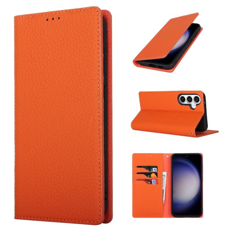 Litchi pattern case Pelanty For Galaxy S23 FE