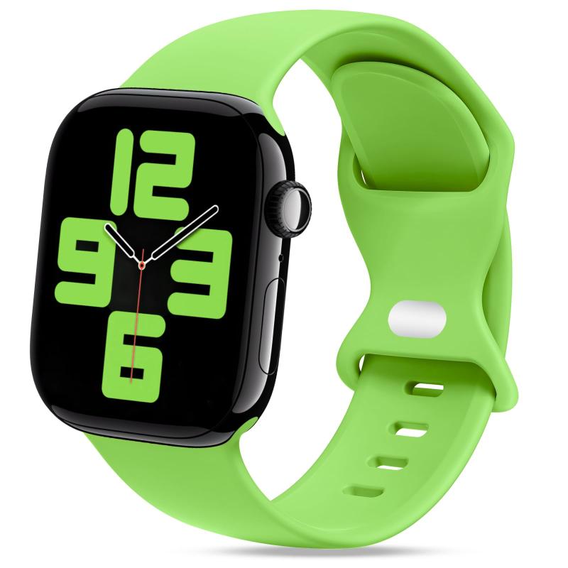 THWALK コンパチブル Apple Watch バンド ベルト 柔らかいシリコン素材のスポーツバンド 防水性 通気性 耐久性 柔軟 運動 おしゃれ 40mm 41mm 42mm 44mm 45mm 46mm 49mm S/M M/L ア...